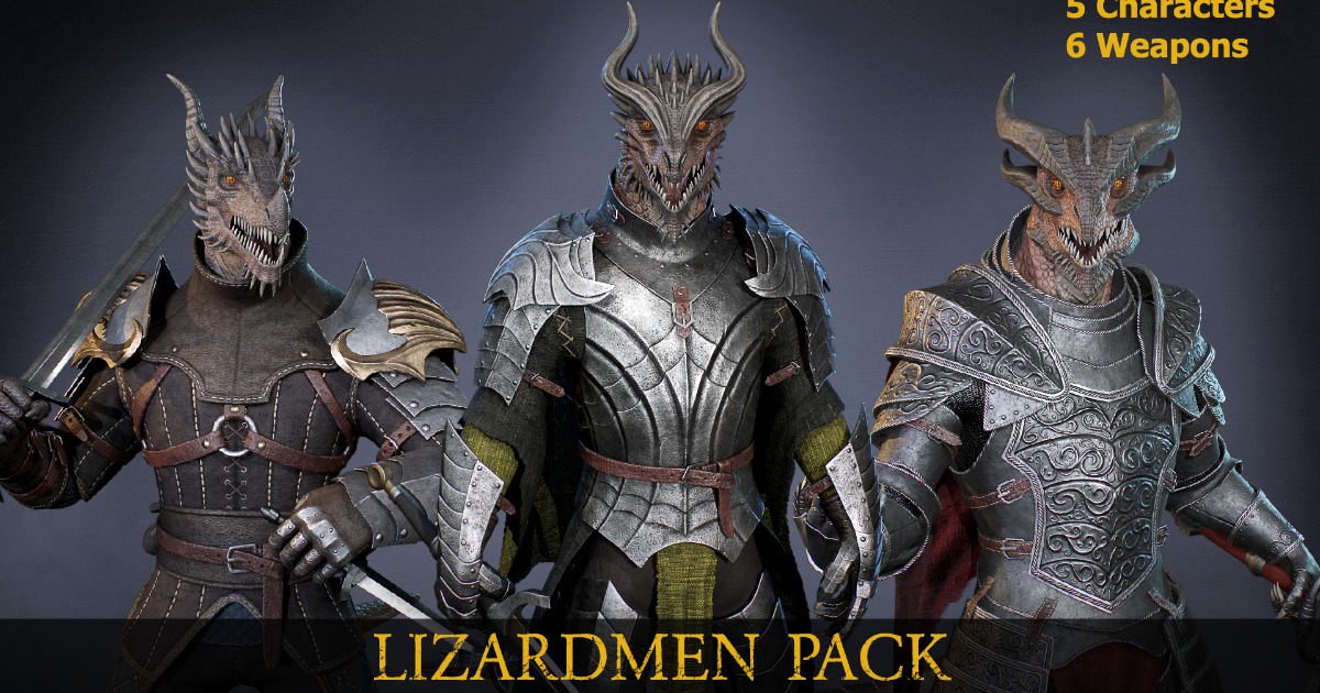 Lizardmen Pack | Characters | Unity Asset Store