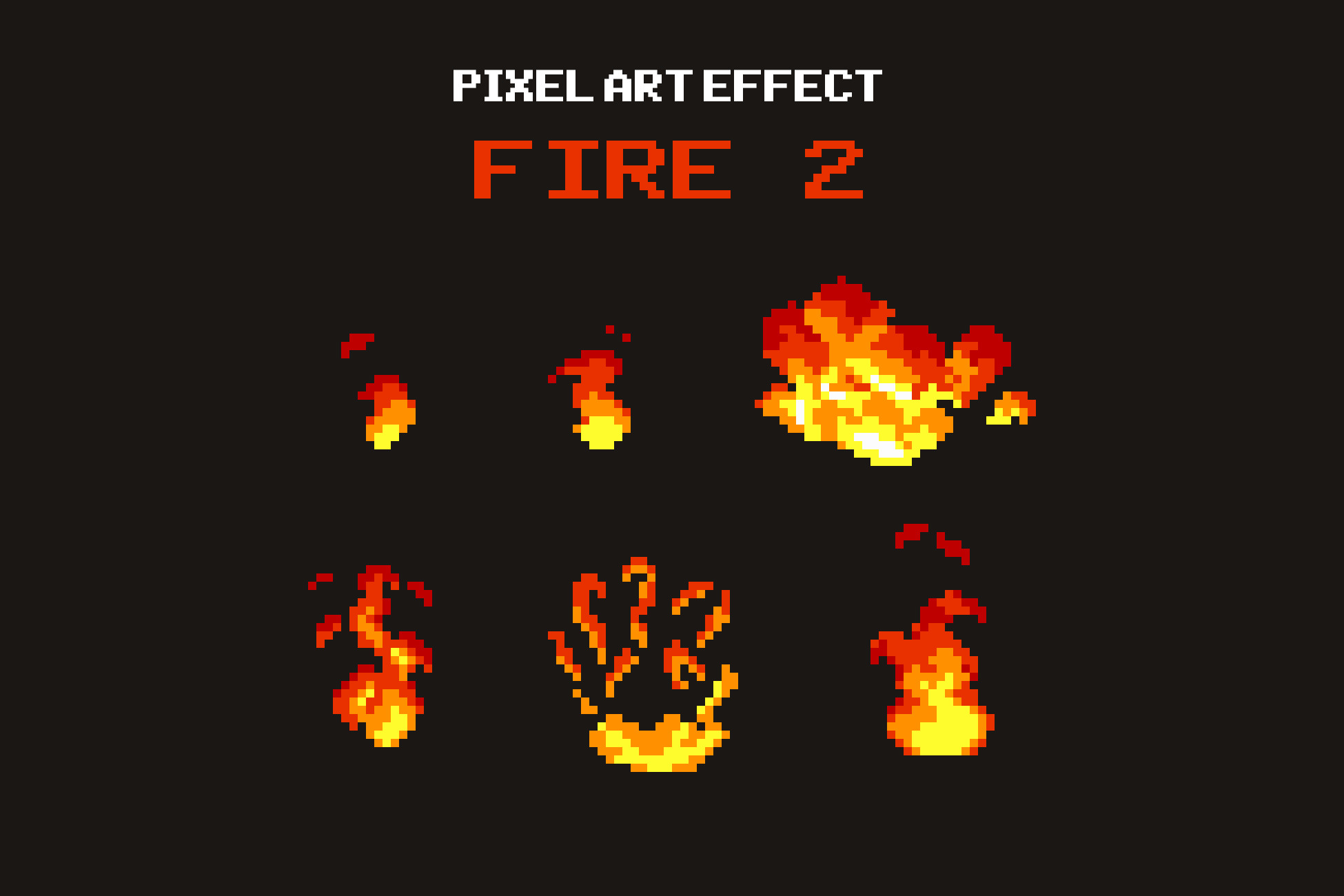 Fire 2 – Pixel Art Effect by Sanctumpixel