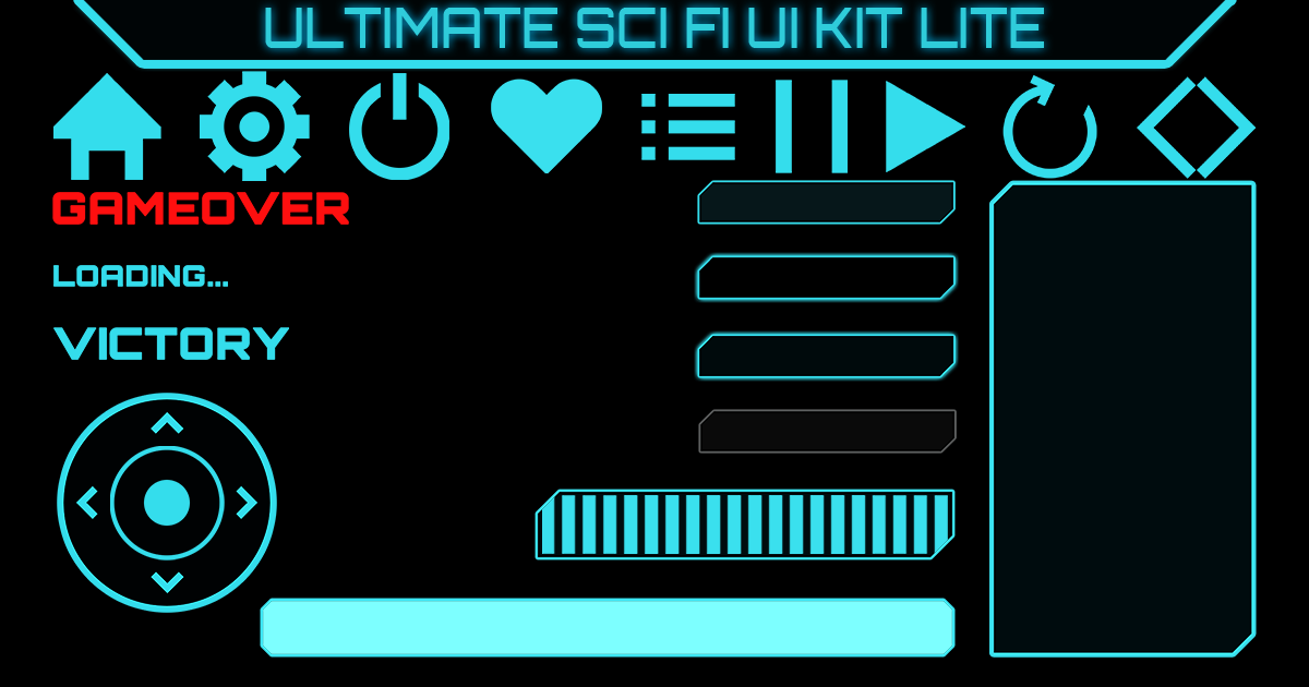 Ultimate Sci-Fi UI Kit Lite | 2D Icons | Unity Asset Store