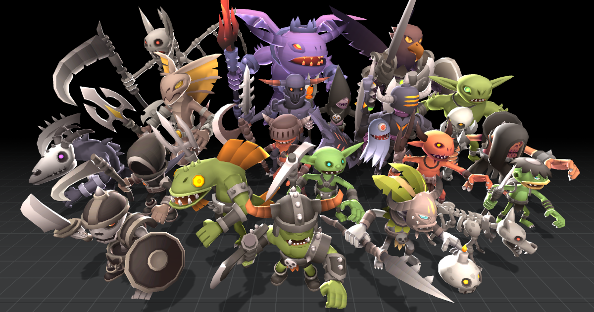 MS - Monster Mega Pack 6 | 3D クリーチャー | Unity Asset Store