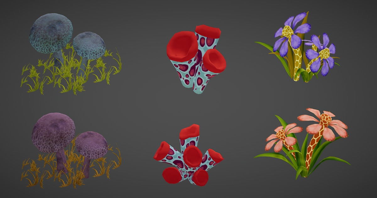 Stylized Fantasy Vegetation 1 | 3D Vegetation | Unity Asset Store