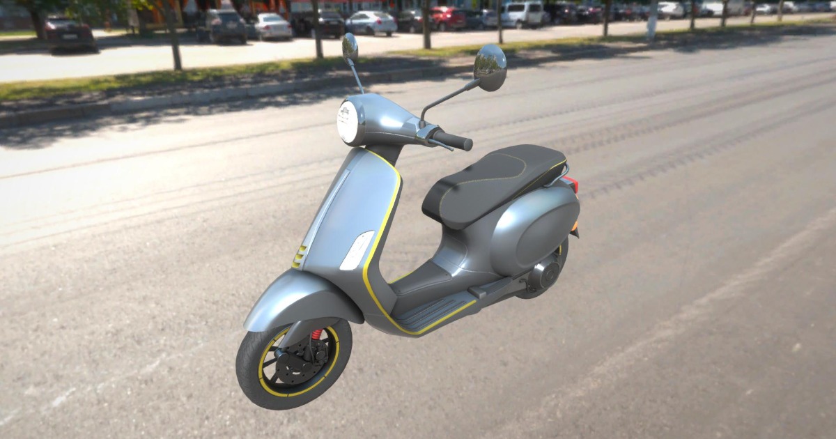 Electric Scooter - PBR | 3D Land | Unity Asset Store