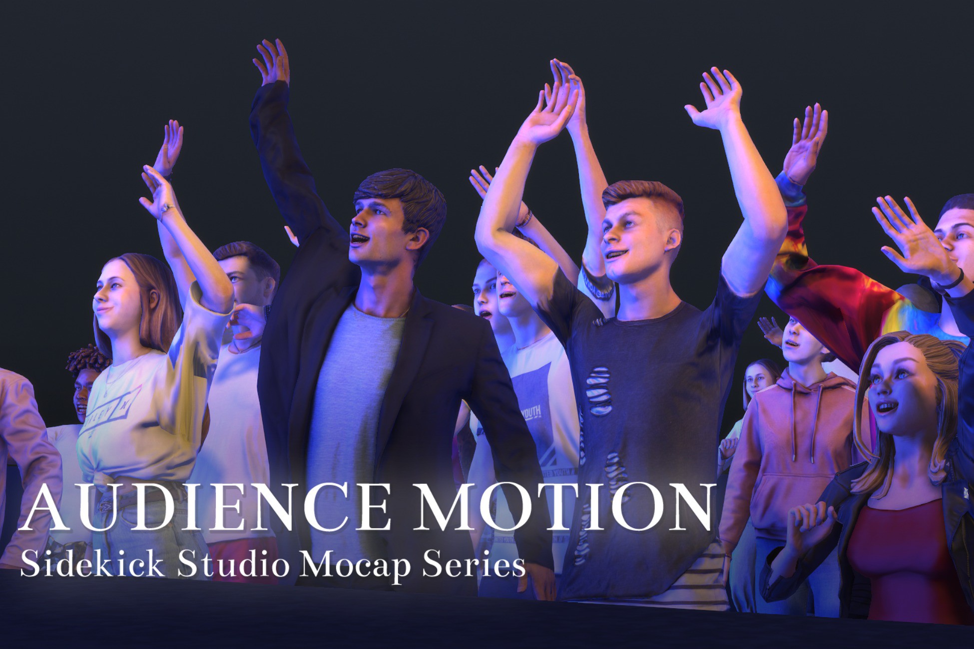 "3D Audience Motion Pack"-Sidekick Motion product | Characters | Unity Asset Store