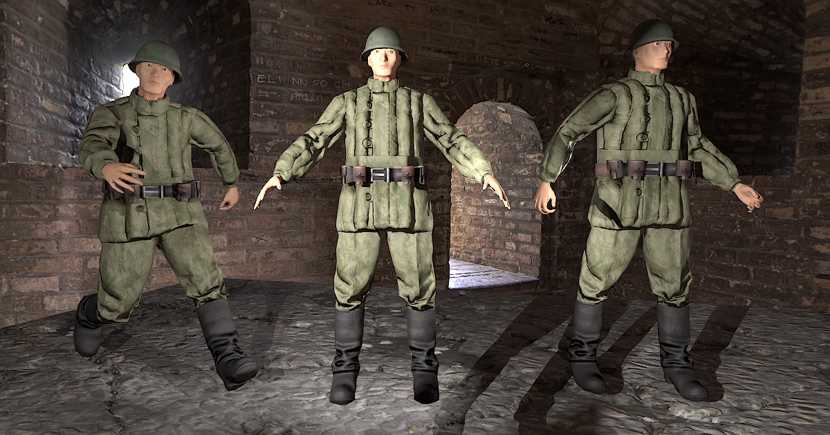 Soldier russian WWII - WarArm | Characters | Unity Asset Store