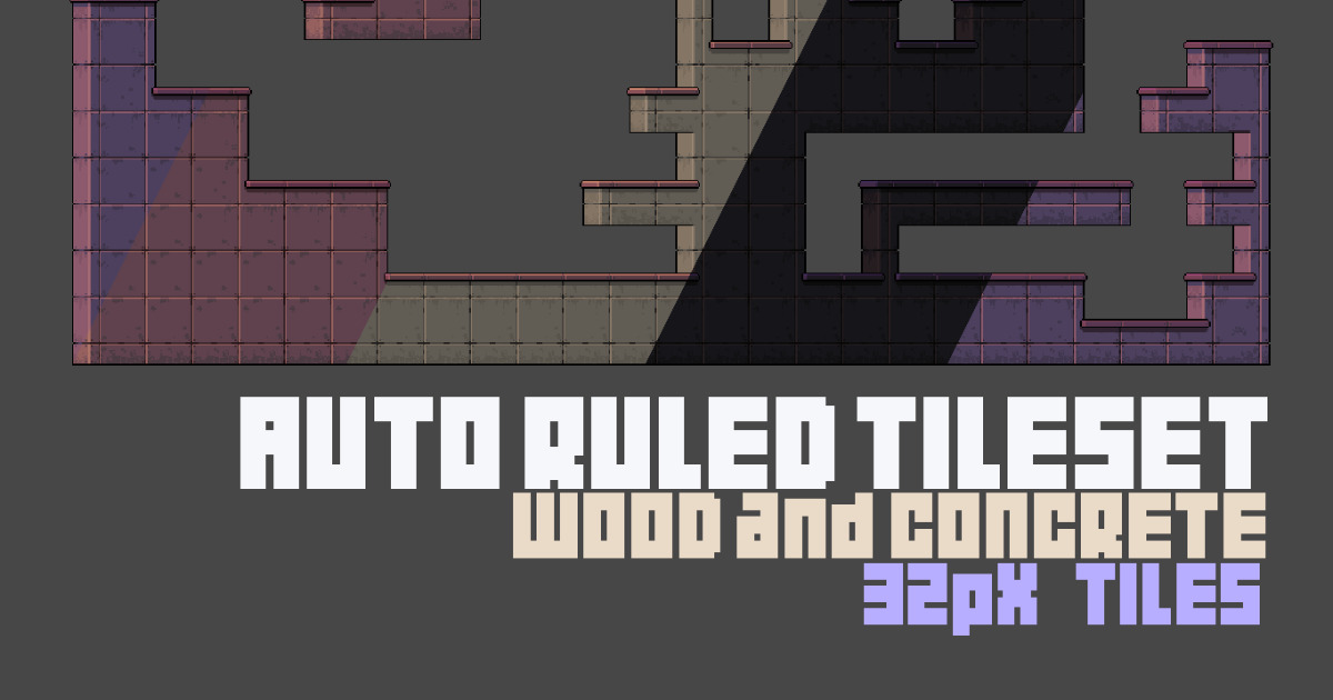 Platformer Auto Tiles - WoodAndConcrete | 2D Tiles | Unity Asset Store