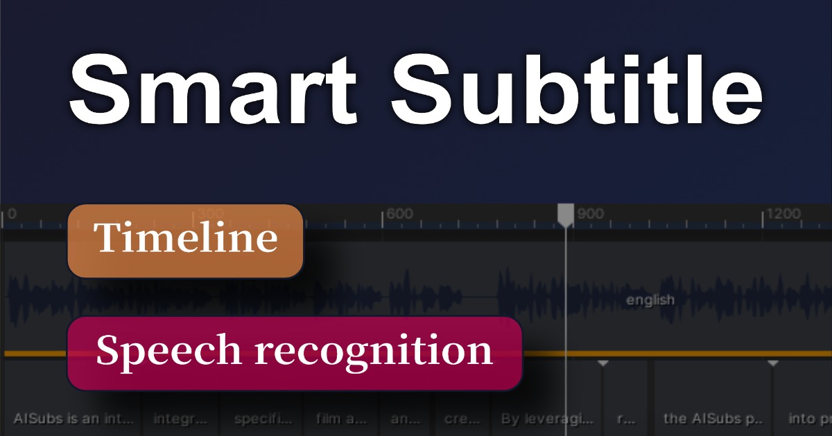 Smart Subtitle | AI-ML Integration | Unity Asset Store