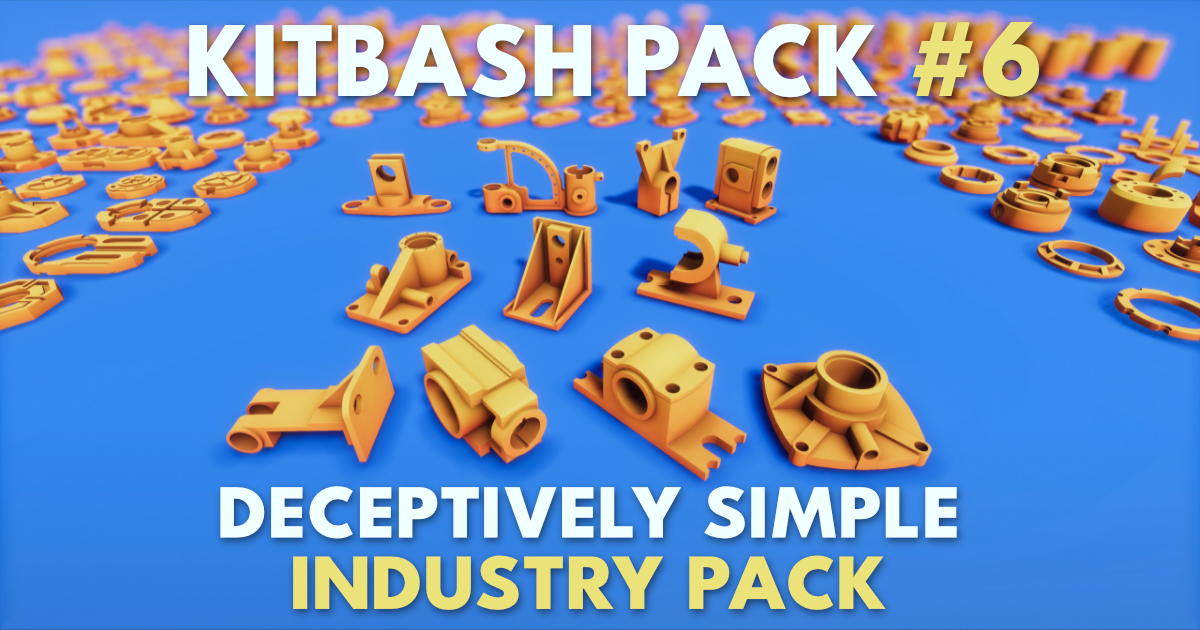 Simple Industry Kitbash #6 | 3D Industrial | Unity Asset Store