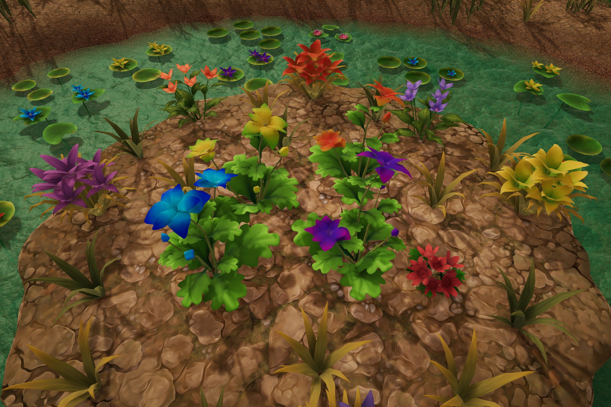 Stylized Bushes and Flowers | 3D Vegetation | Unity Asset Store