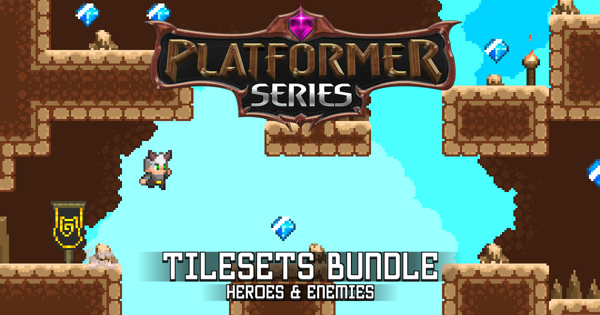 2D Platformer Tilesets Bundle 16x16 Pixelart | 2D 环境 | Unity Asset Store