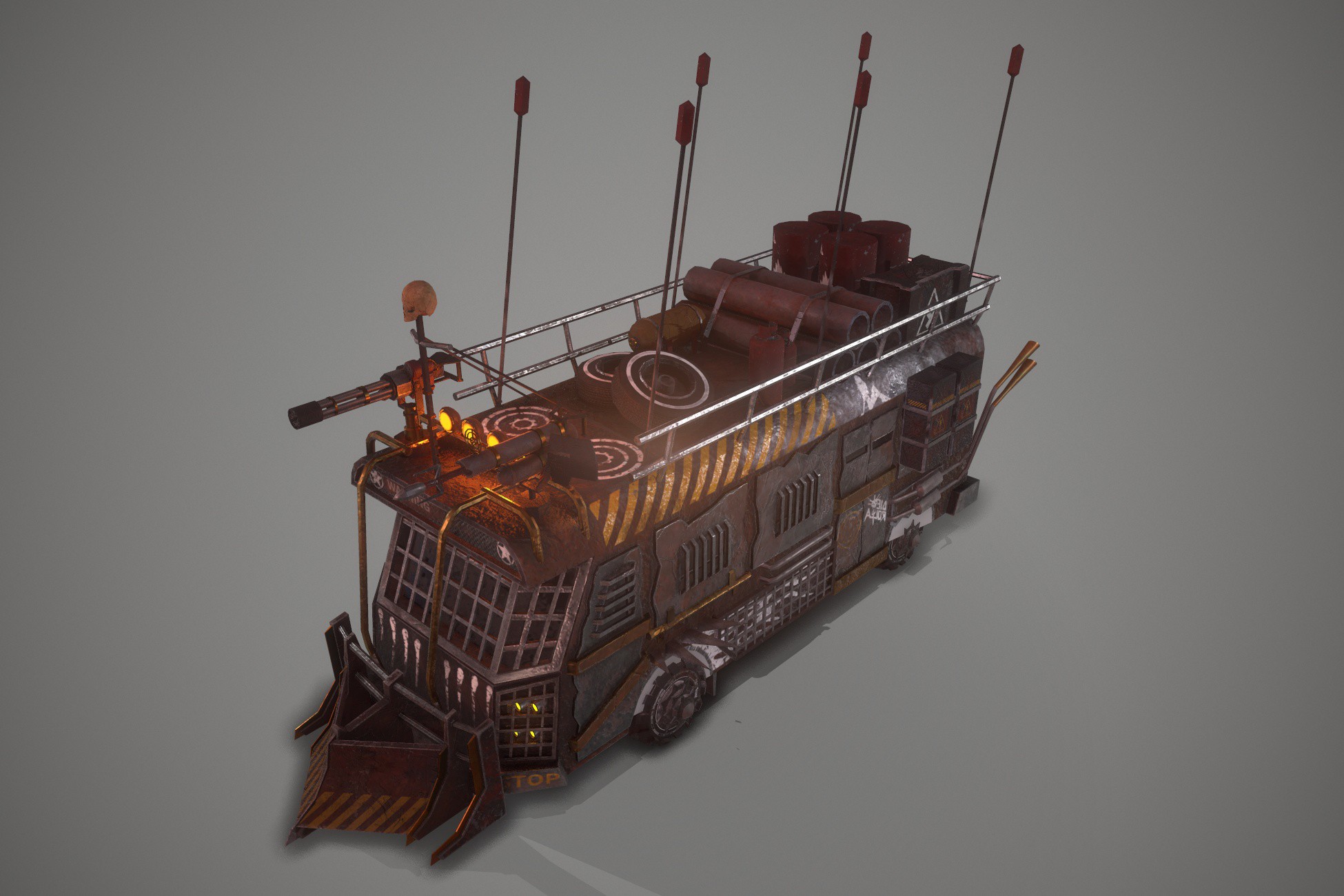 Apocalyptic Bus | 3D Vehicles | Unity Asset Store
