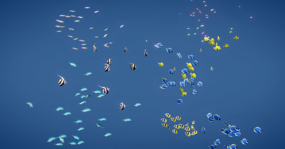 Crowds Pack 10 of Schooling Fish | Characters | Unity Asset Store