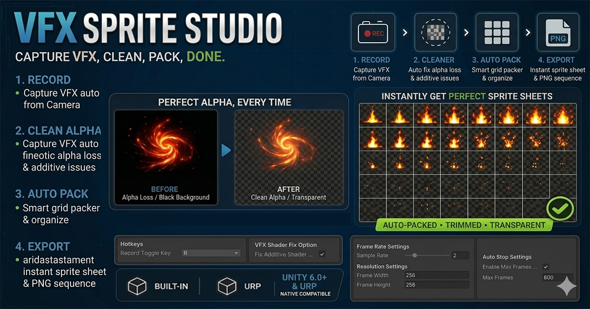 VFX Sprite Studio - Record, Remove BG, Generate Sprite Sheets & GIF ...