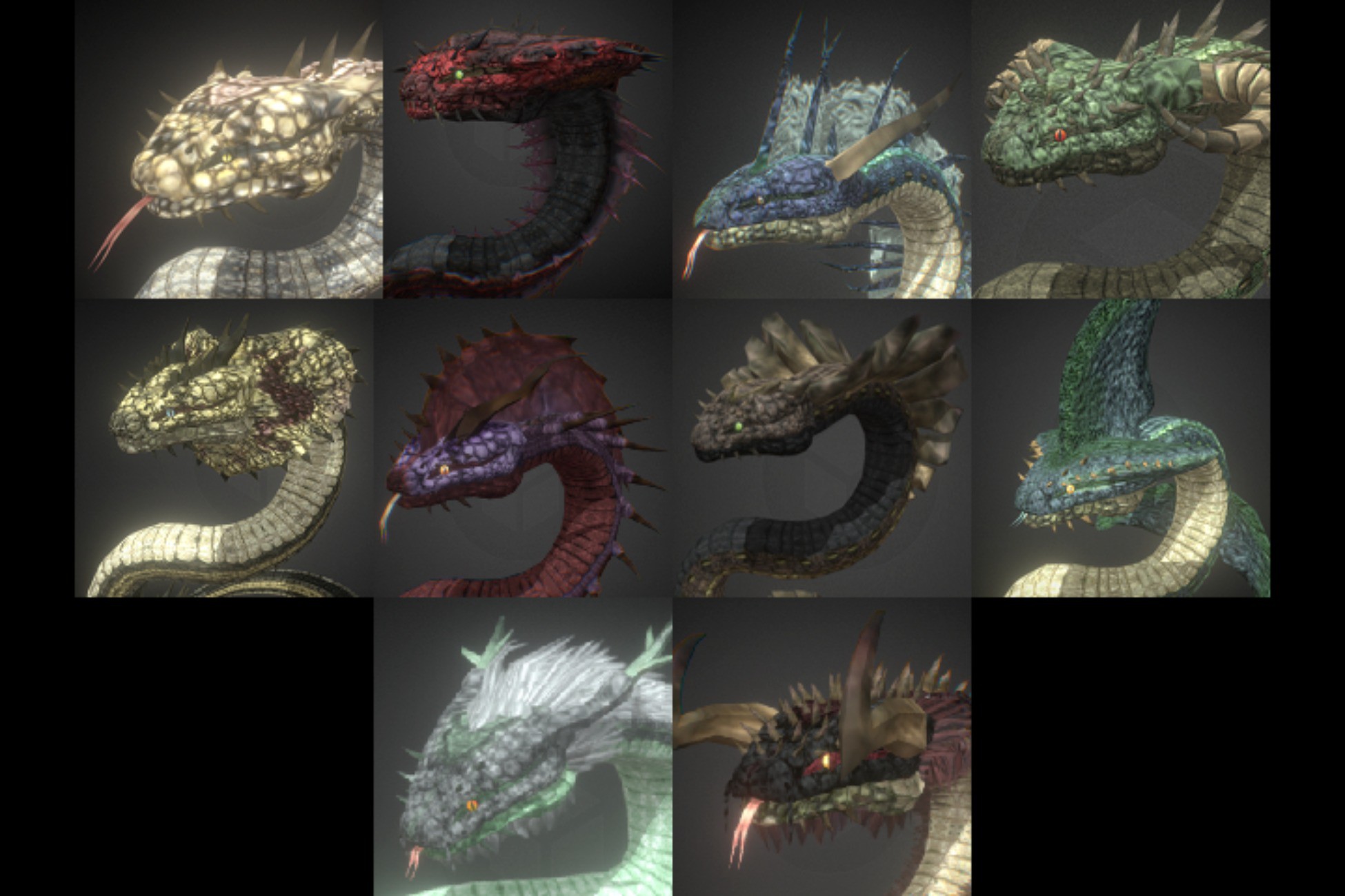 Pack - Elemental Wyrm | 3D Creatures | Unity Asset Store