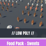Food Pack - Low Poly Sweets