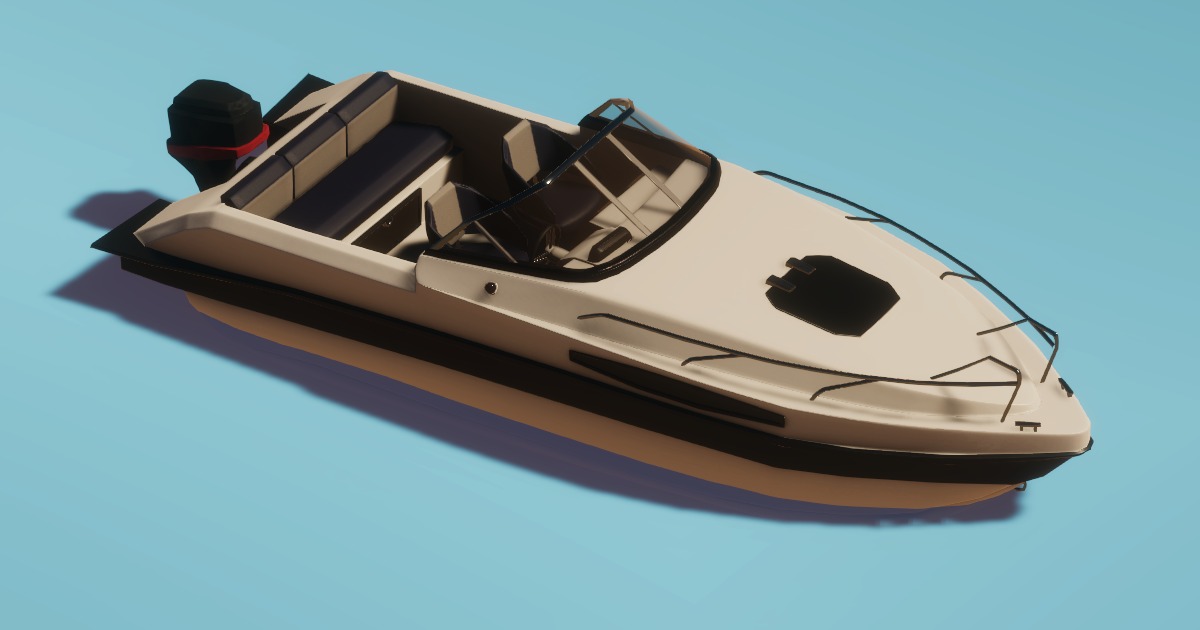 Motorboat - a speed boat with motor | 3D Sea | Unity Asset Store