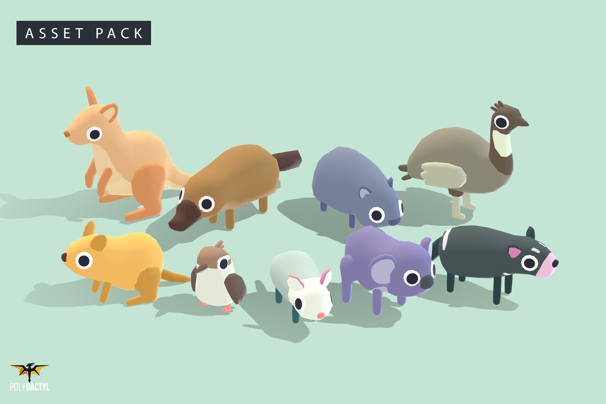 Quirky Series - Island Animals Vol 1 | 3D 동물 | Unity Asset Store