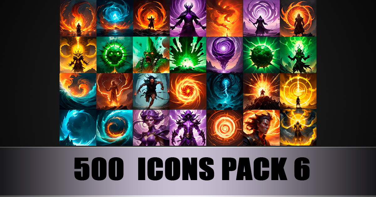 500 icons Pack 6 | 2D Icons | Unity Asset Store