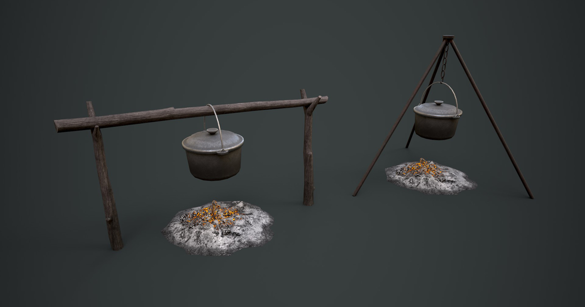 Bonfire with Bowler | 3D Exterior | Unity Asset Store