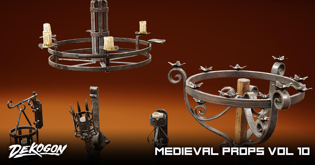 Medieval - VOL 10 - Lighting | 3D Props | Unity Asset Store