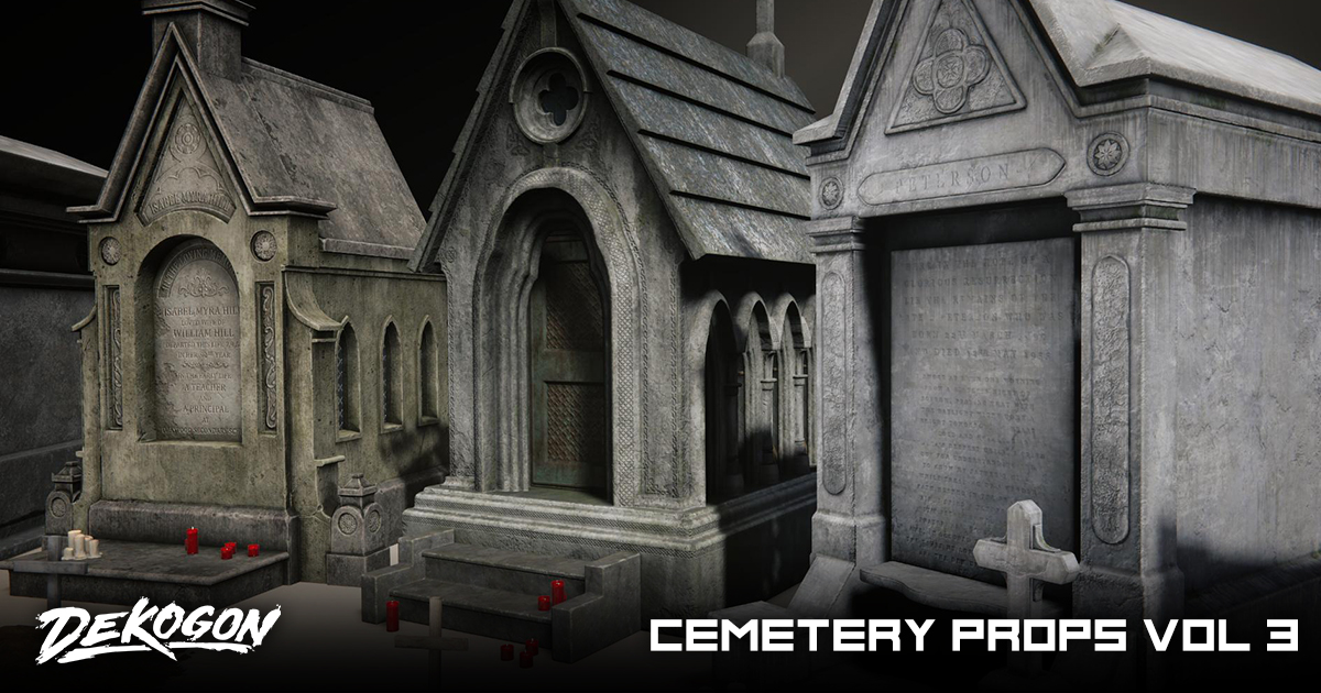 Cemetery - VOL.3 | 3D Props | Unity Asset Store