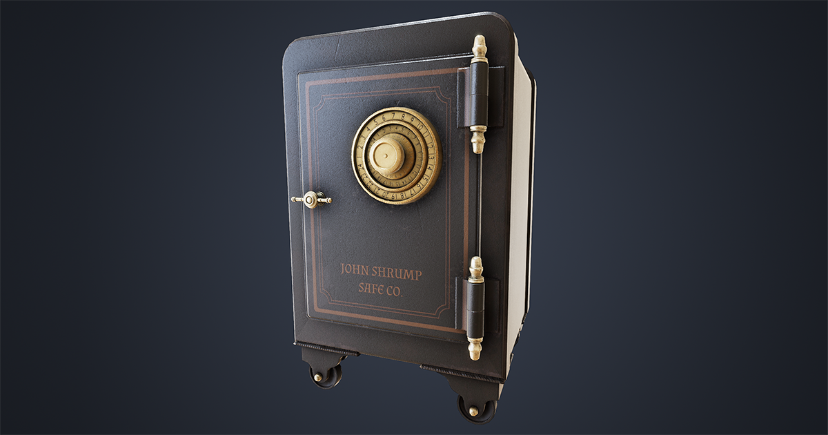 Vintage Safe | 3D Interior | Unity Asset Store