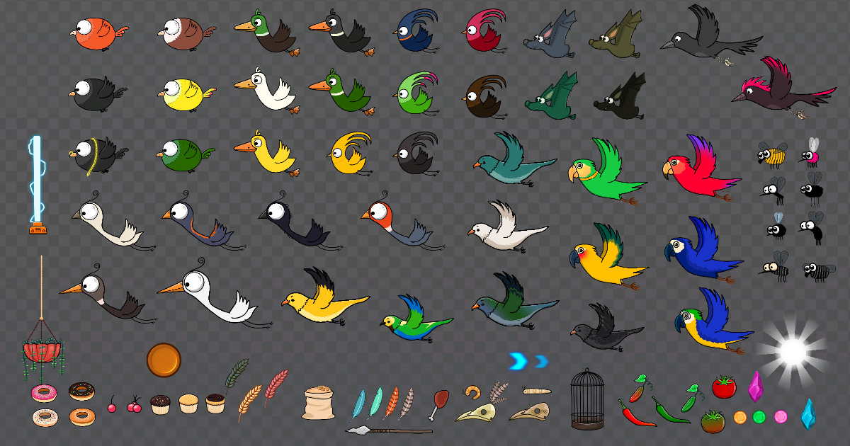 Cute Birds 2D(8 in 1) Pack | 2D Characters | Unity Asset Store