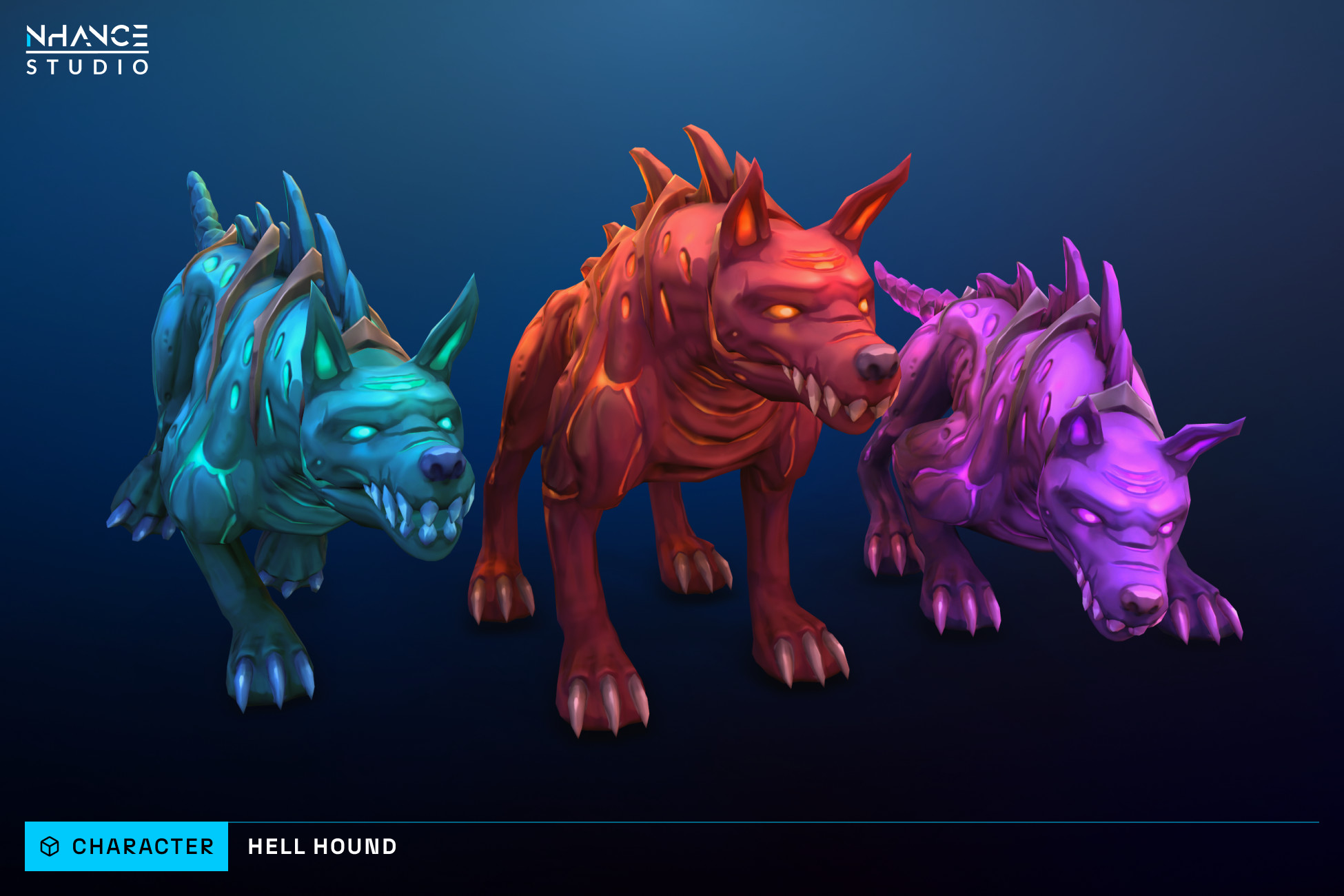 Stylized Fantasy Hell Hound | 3D Characters | Unity Asset Store