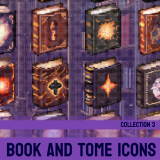 Book and Tome Icons - Collection 3 - 2D Pixel Magic and Spell Resources ...