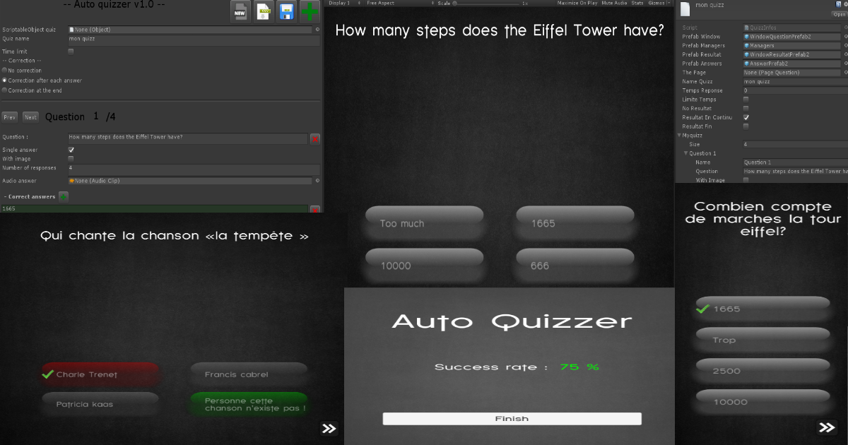 AutoQuizzer | Game Toolkits | Unity Asset Store