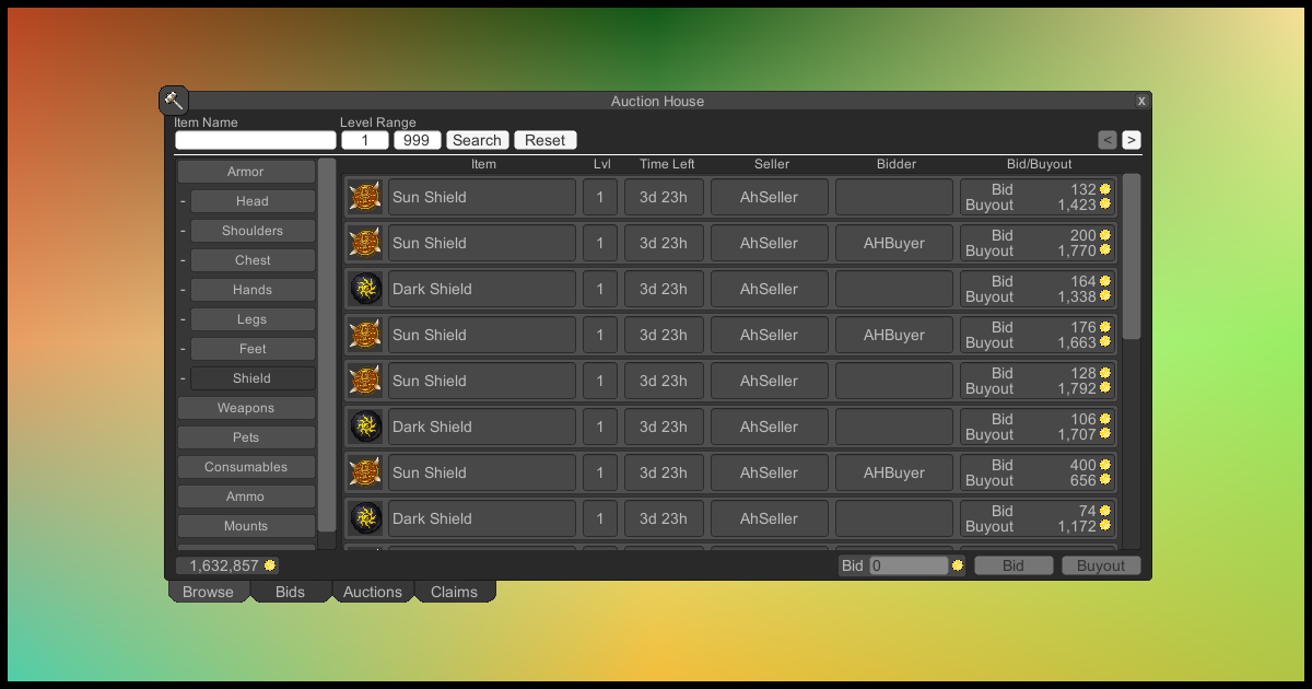 Auction House Remastered | Integration | Unity Asset Store