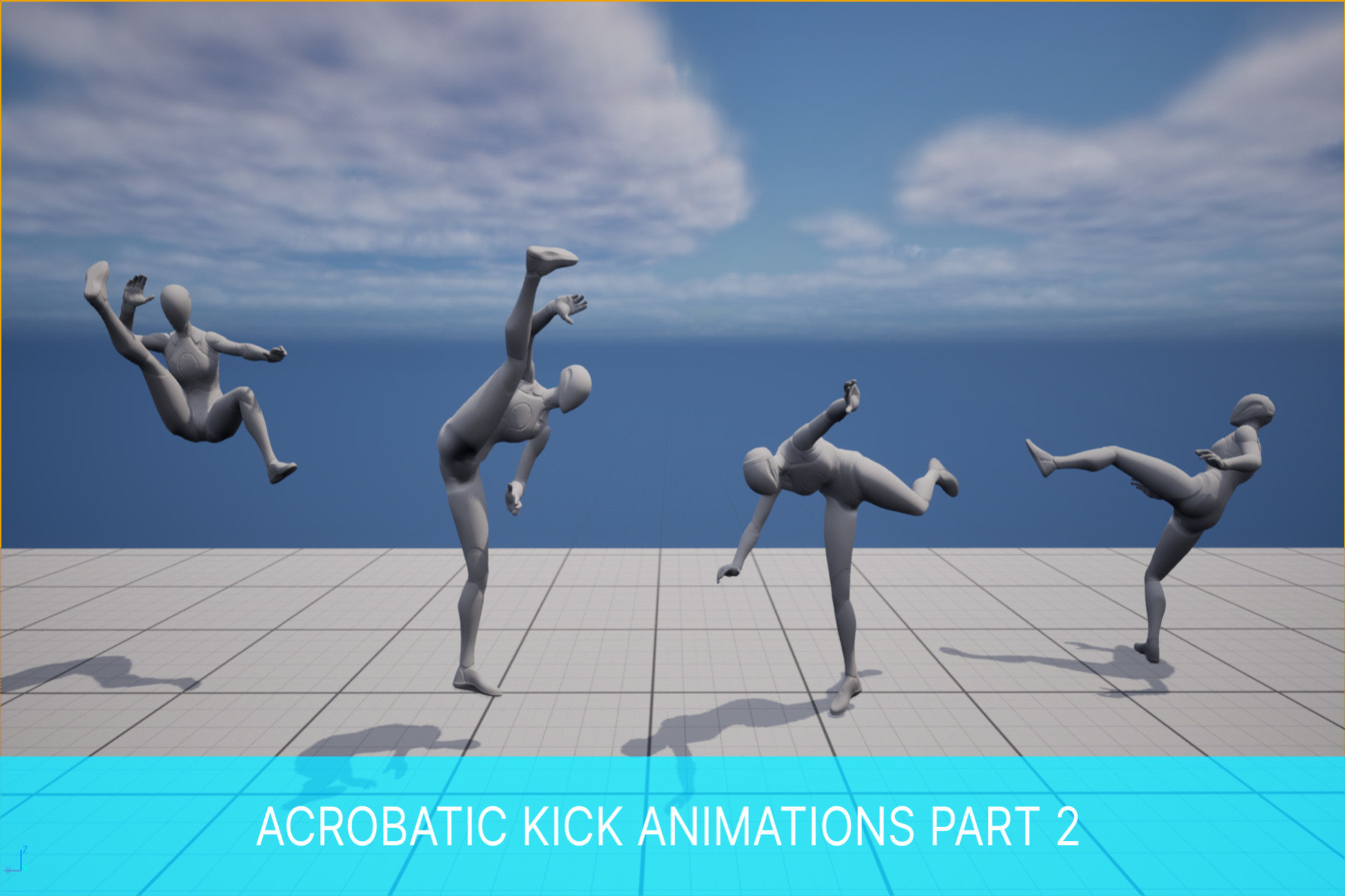 Acrobatic Kick Animations Part 2 | 3D Animations | Unity Asset Store