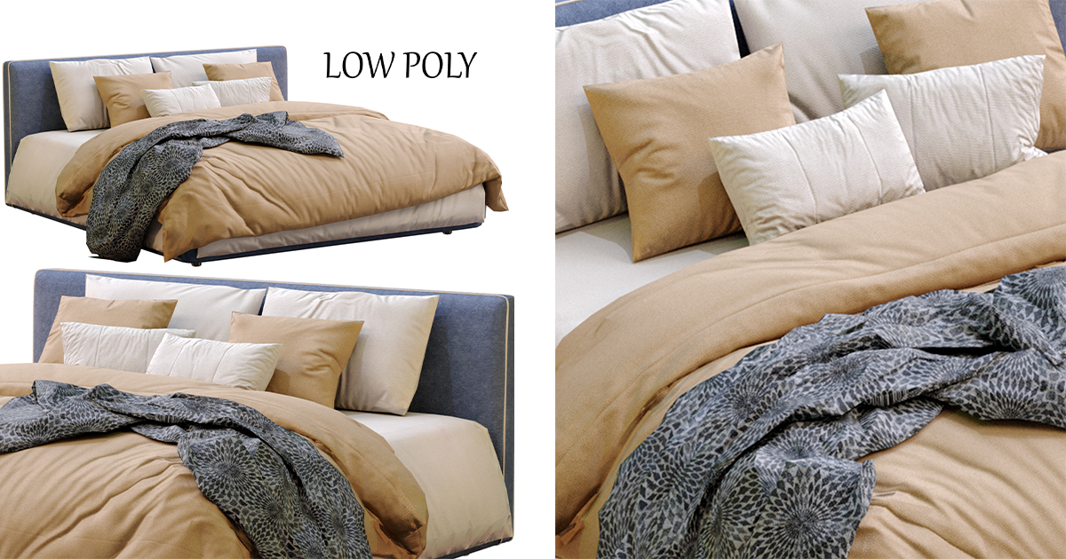 Bed_04 | 3D Furniture | Unity Asset Store