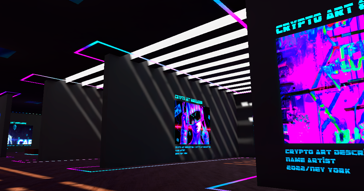 Crypto exposition - art gallery | 3D Industrial | Unity Asset Store