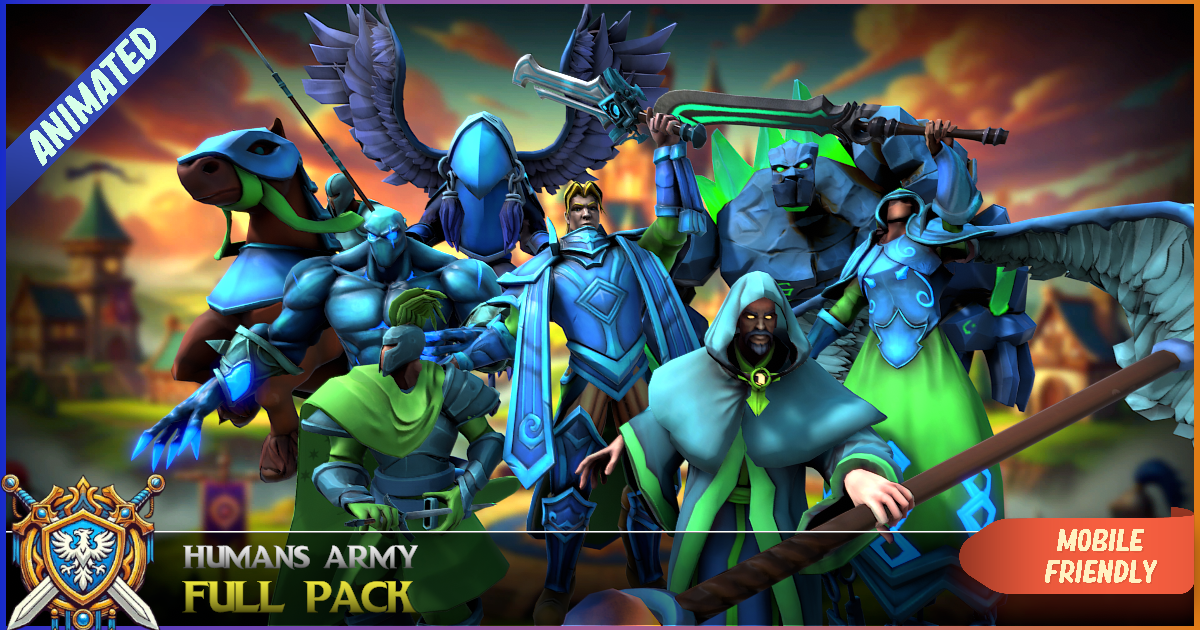 Humans army - Full Pack | キャラクター | Unity Asset Store