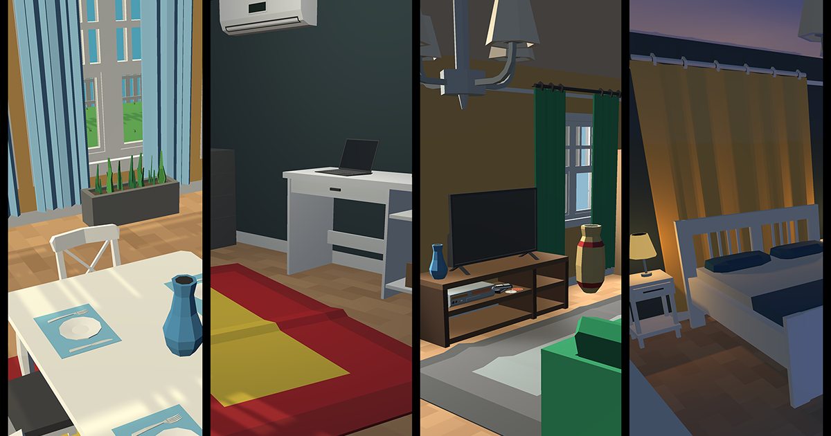 Low Poly House Interior Props | 3D Interior | Unity Asset Store