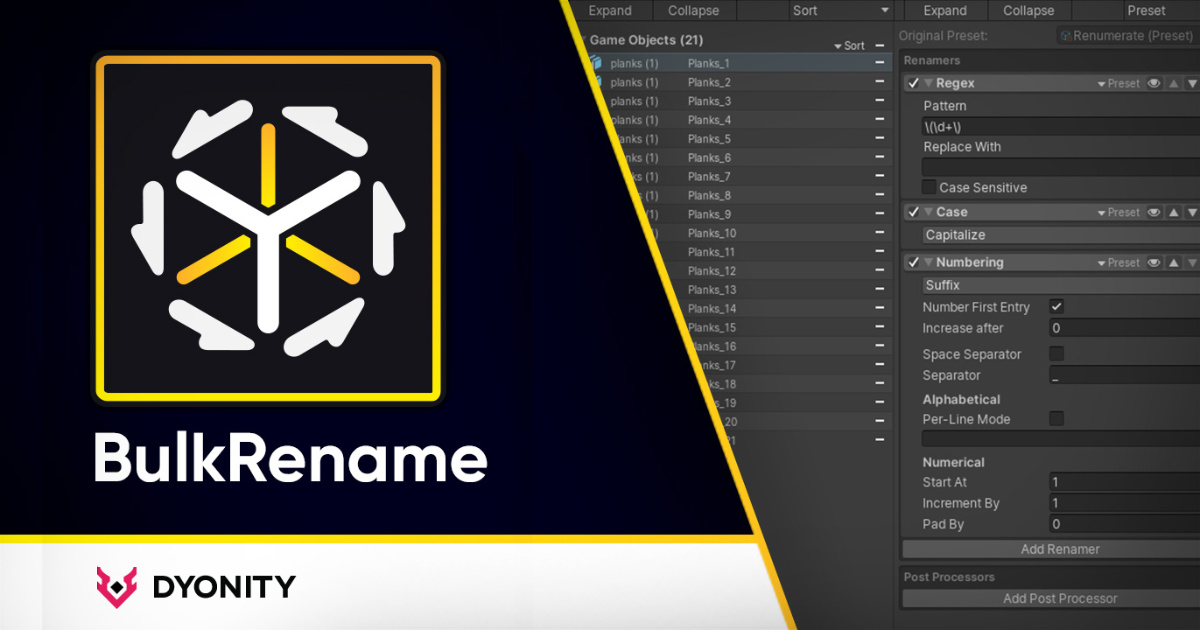BulkRename | Utilities Tools | Unity Asset Store