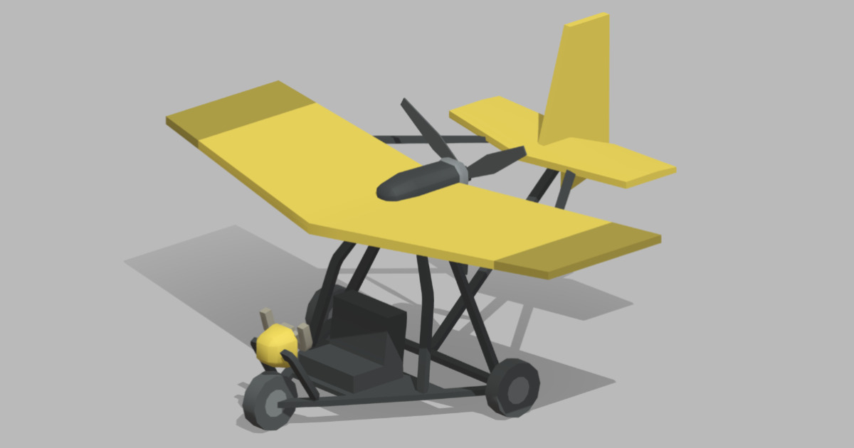 Ultralight Airplane | 3D Air | Unity Asset Store