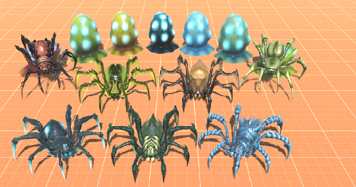 RPG Spider Pack v4.0 | 3D 캐릭터 | Unity Asset Store