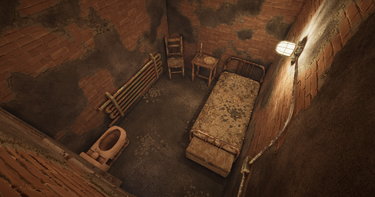 Abandoned Prison Cell | 3D Interior | Unity Asset Store