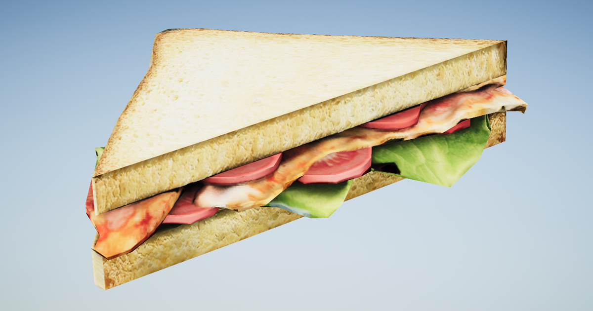 Ultimate Hat: Sandwich | 3D Food | Unity Asset Store