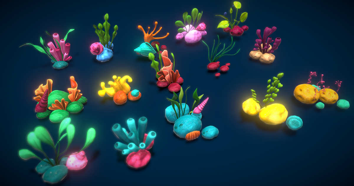Cartoon Seaweed 4 | 3D Landscapes | Unity Asset Store