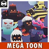 Evolution Monsters Pack 01 Toon Series