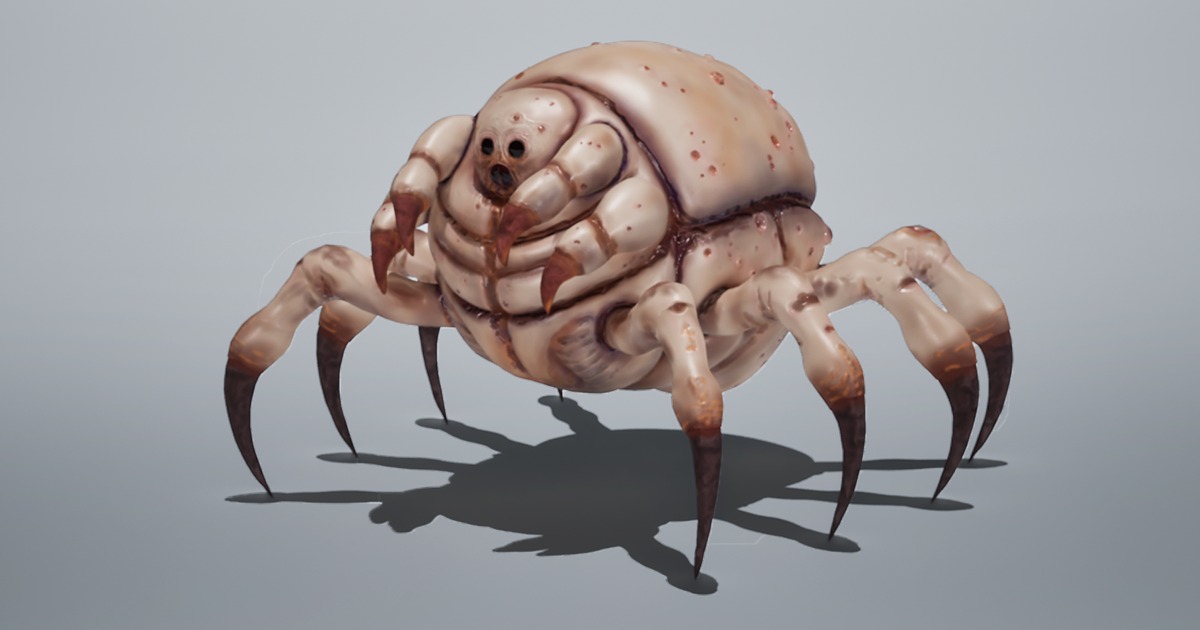 Disgusting Spider Monster | 3D Creatures | Unity Asset Store