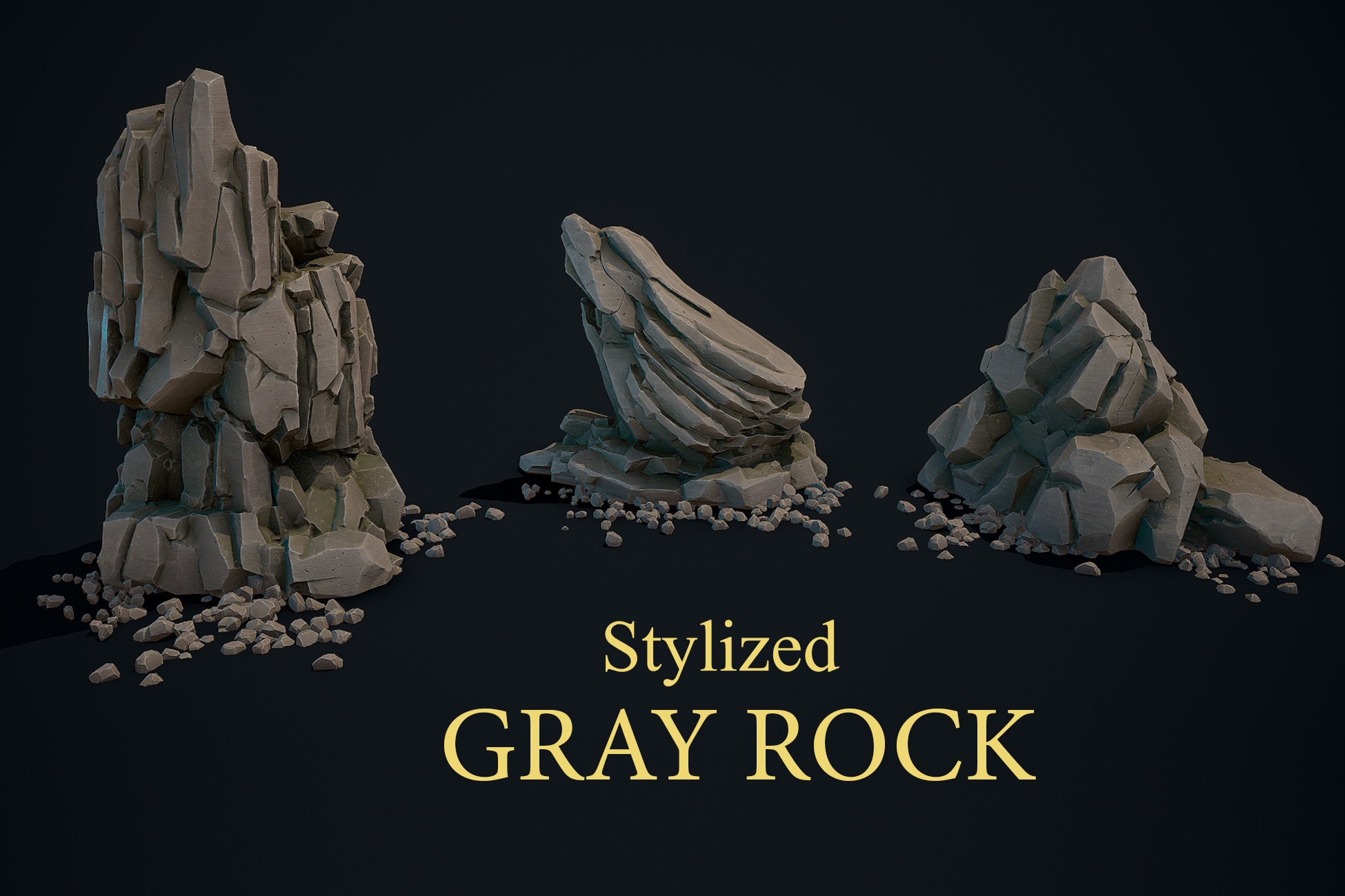 Stylized Gray Stone | 3D Landscapes | Unity Asset Store