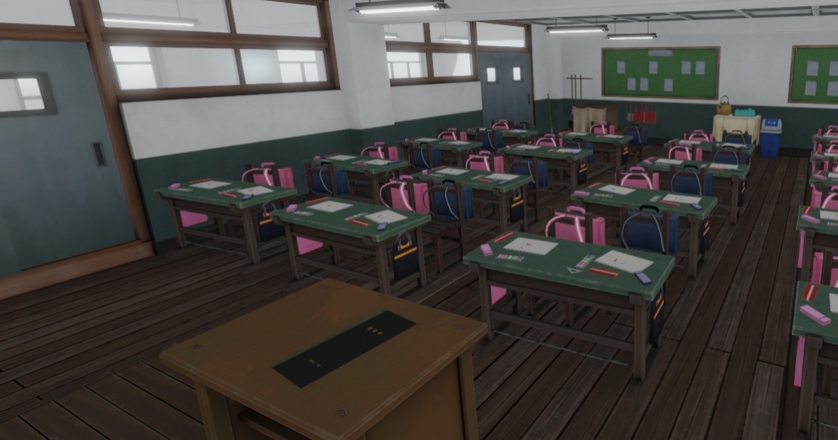 Vintage elementary class | 3D Environments | Unity Asset Store