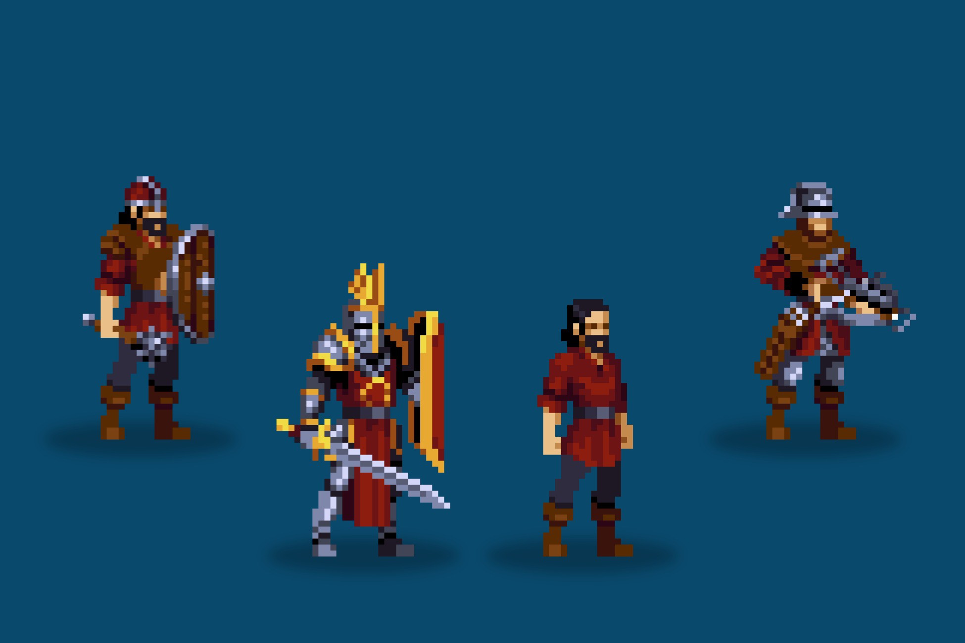 Humans - Pixel Art Characters | 2D Characters | Unity Asset Store