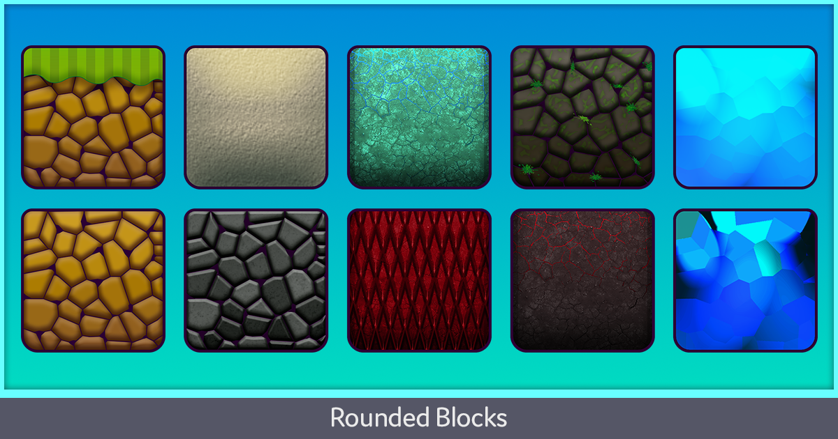 Rounded Blocks by Gamertose | 2D Nature | Unity Asset Store