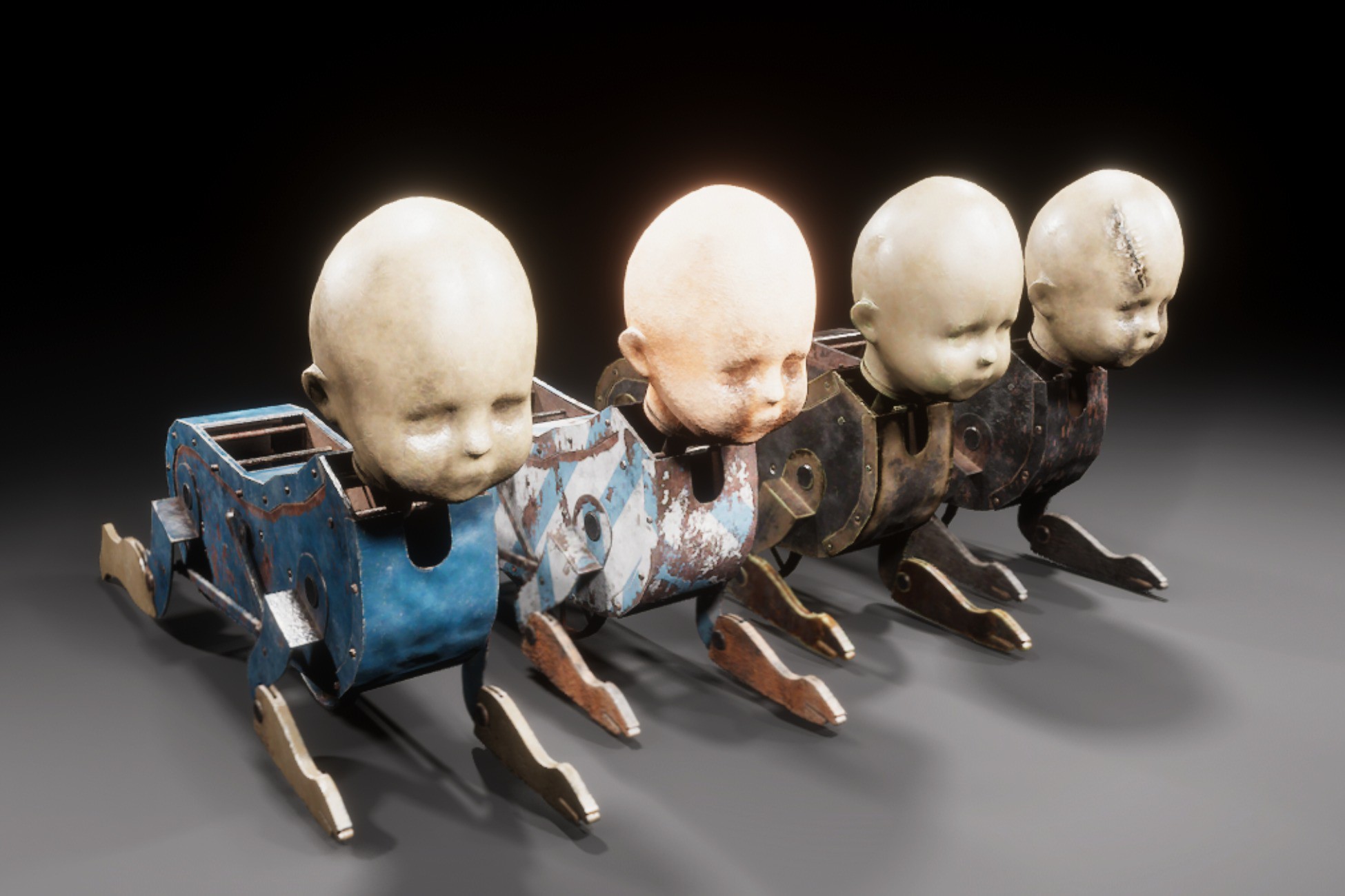 Scary mechanical doll | 3D Characters | Unity Asset Store