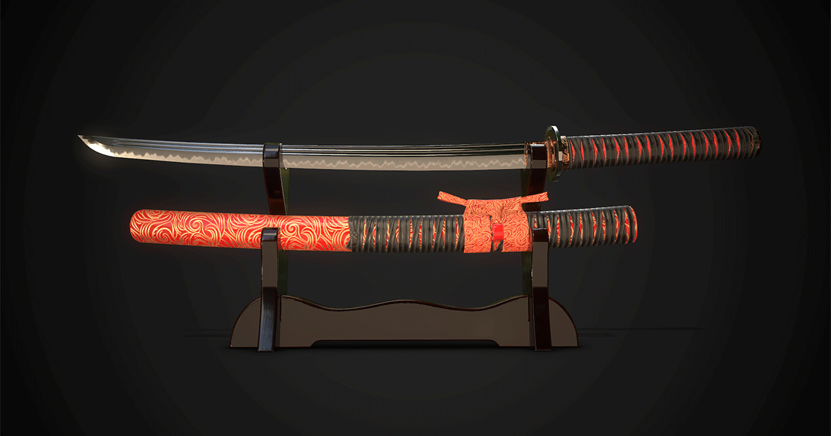 Samurai sword wakizashi No.03 | 3D Weapons | Unity Asset Store