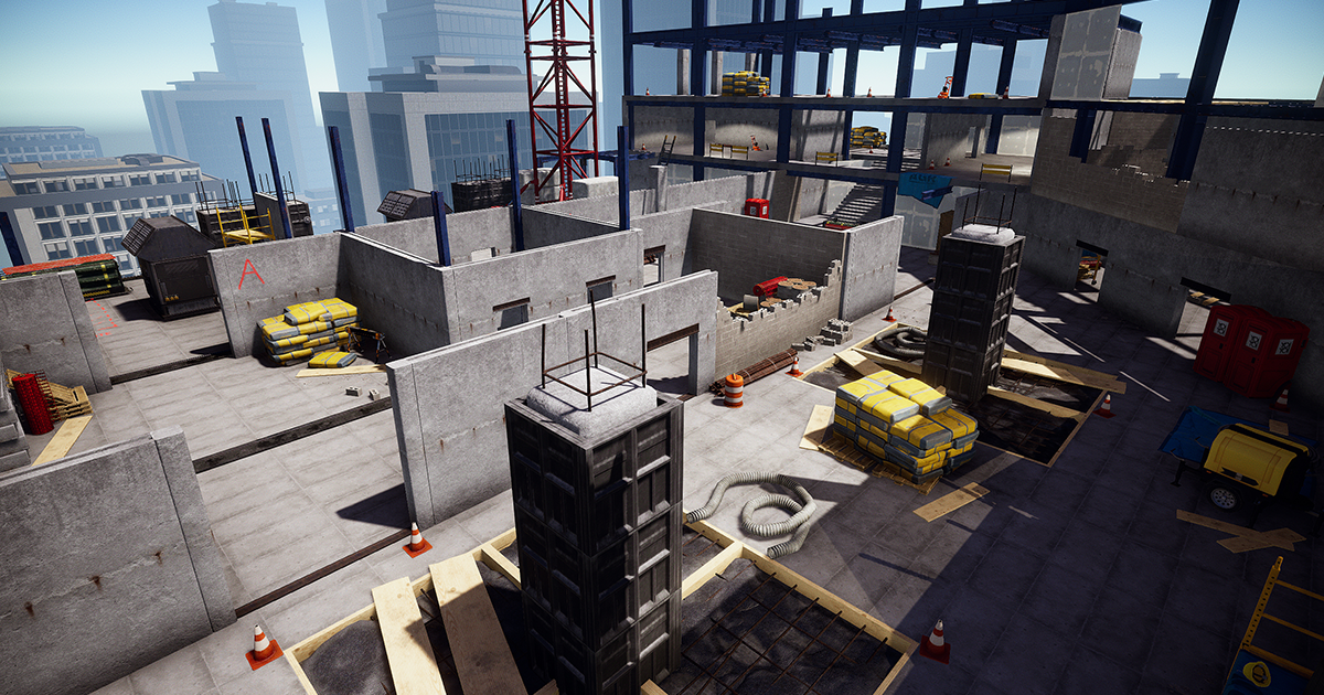 Skyscraper Construction Yard | 3D Industrial | Unity Asset Store